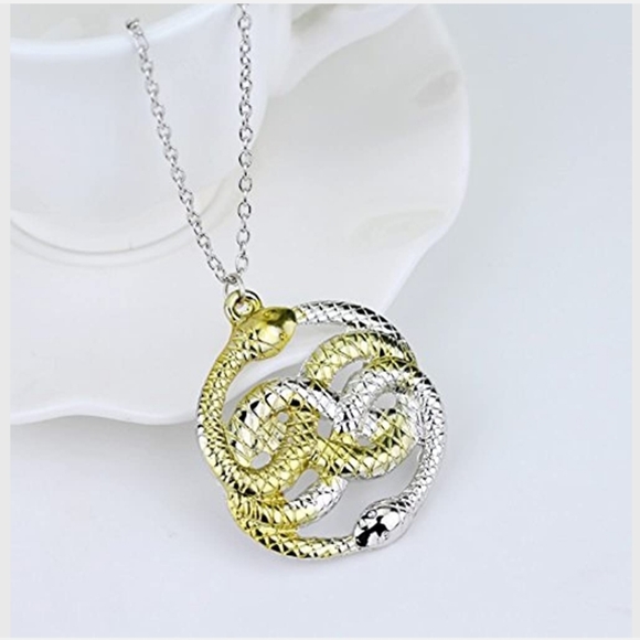 Jewelry | X4 Snake Necklace Never Ending Auryn Ouroboros Snakes ...